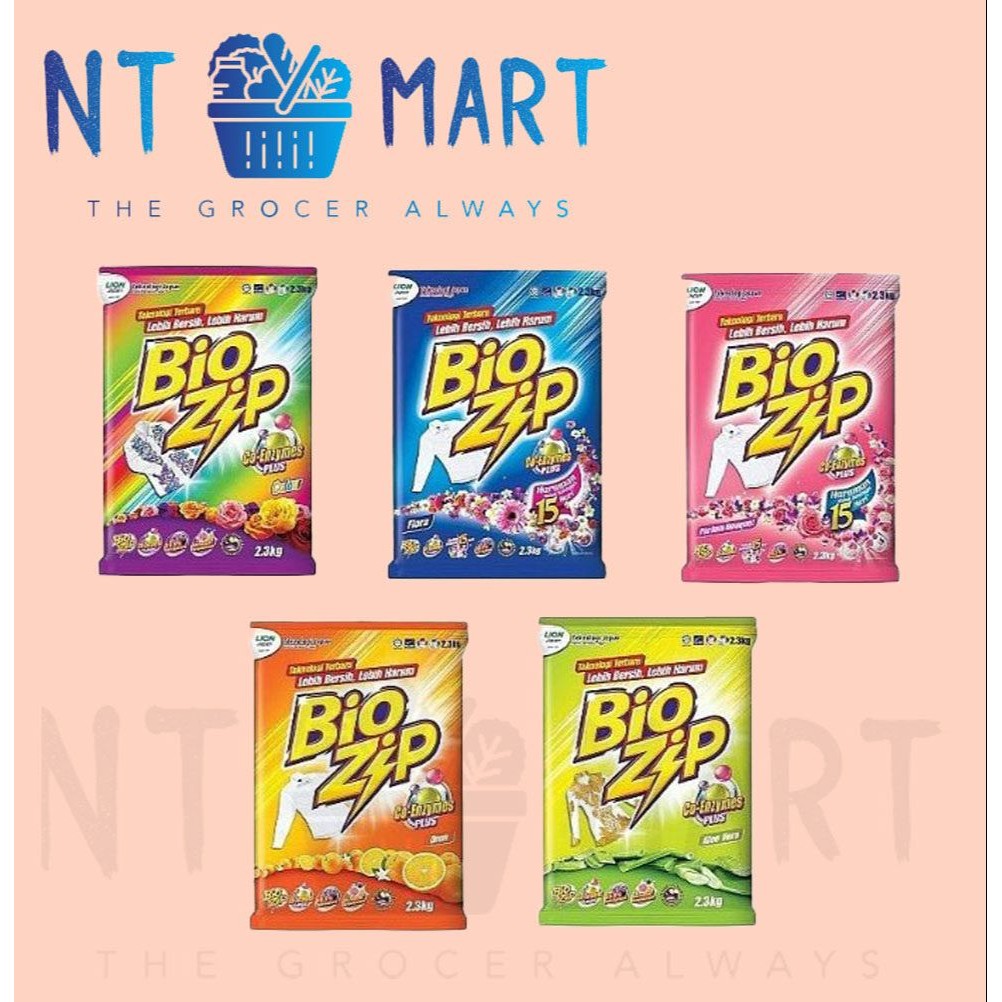 BIO ZIP DETERGENT POWDER 2.3KG BIOZIP | Shopee Malaysia