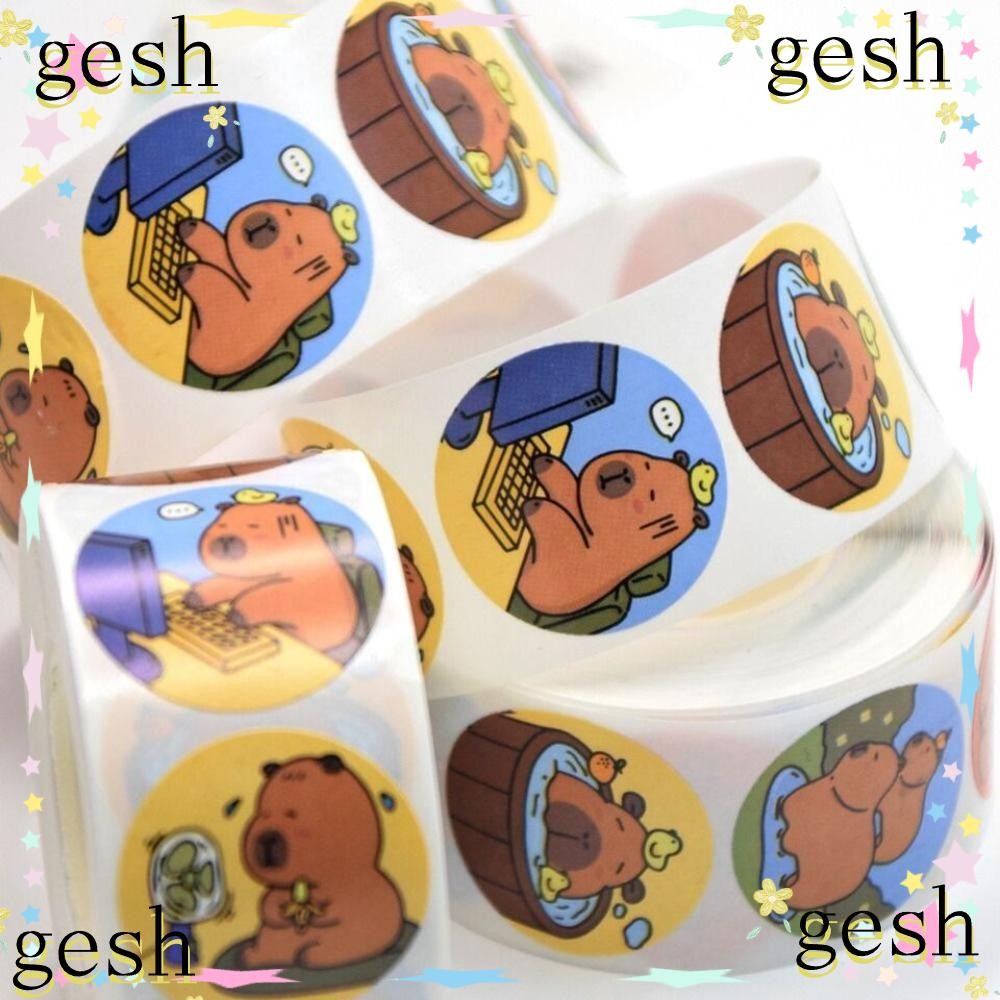 GESH1 Capybara Sticker, Paper Anime Luggage Decal, Cartoon Hand Account ...