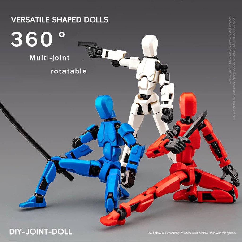 Decompression deformation lucky 13 all joint movable DIY doll figurine ...