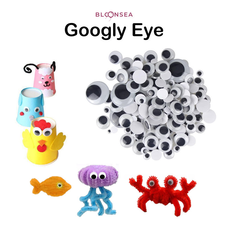 Googly Eyes Wiggly Eyes Fake Round Toy Self Adhesive Sensory Montessori ...