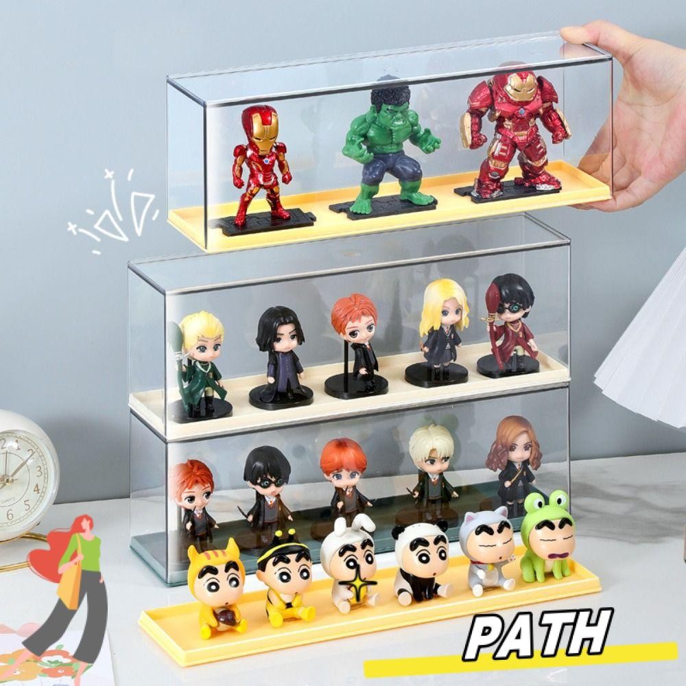 PA-HOME Display Cabinet, Acrylic Dustproof Box Display Rack, High ...