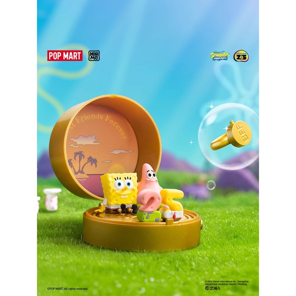 [secret] Popmart POPMART 100% Genuine Figure SpongeBob SquarePants ...
