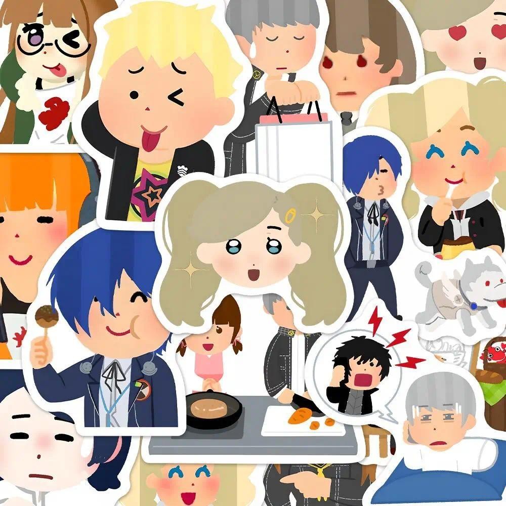 Persona Irasutoya Collabo Anime Sticker Amamiya Ren Akechi Goro ...