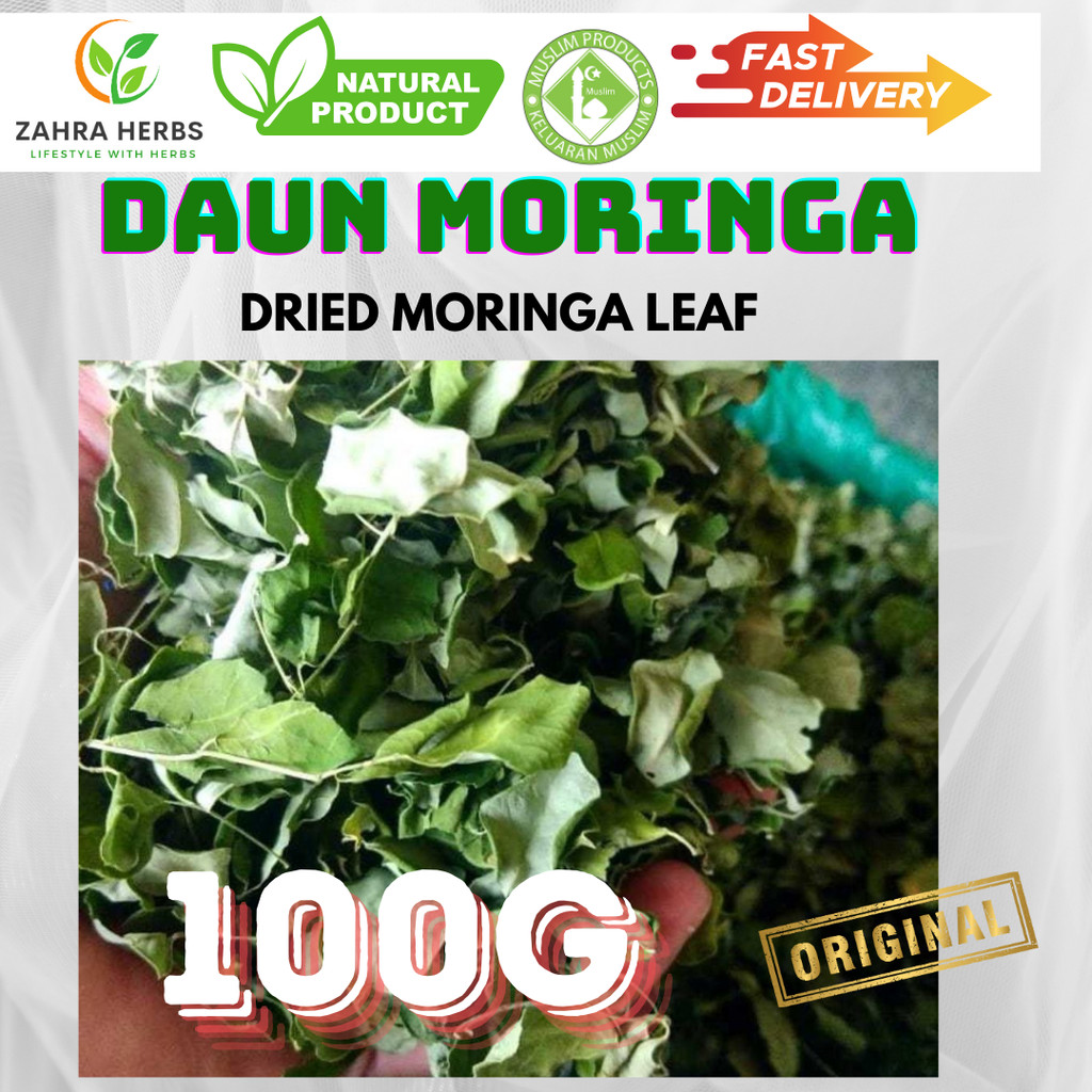 Daun Moringa kering Original 100g | Original Daun Kelor kering Daun ...
