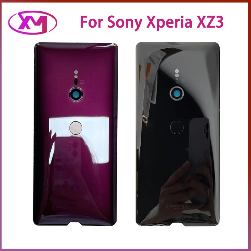 Back Cover For Sony Xperia XZ3 Back Battery Cover Glass Housing Door ...