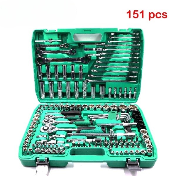 151PCS Socket Set Ratchet Box Socket Set Box Set Spanner Set Wrench Set ...
