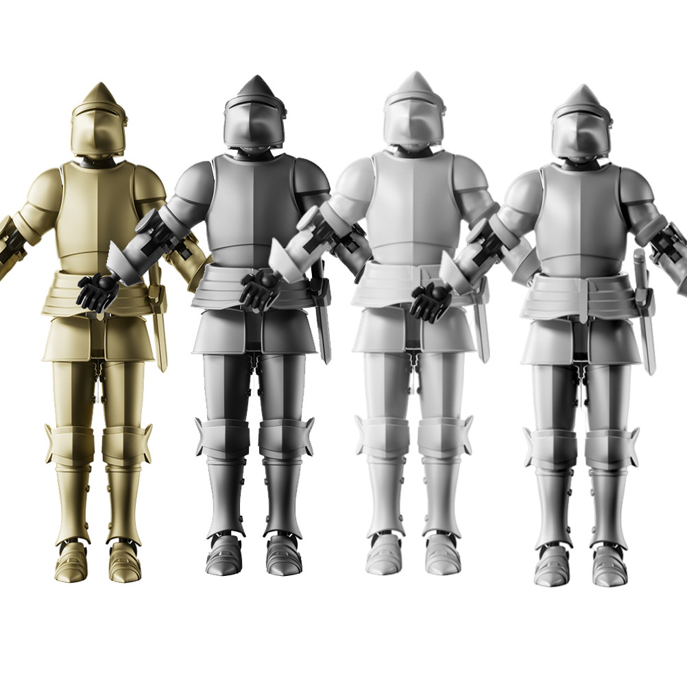 Armored Robot Action Figure Lucky 13 3D Printing Model Assembly Toys ...