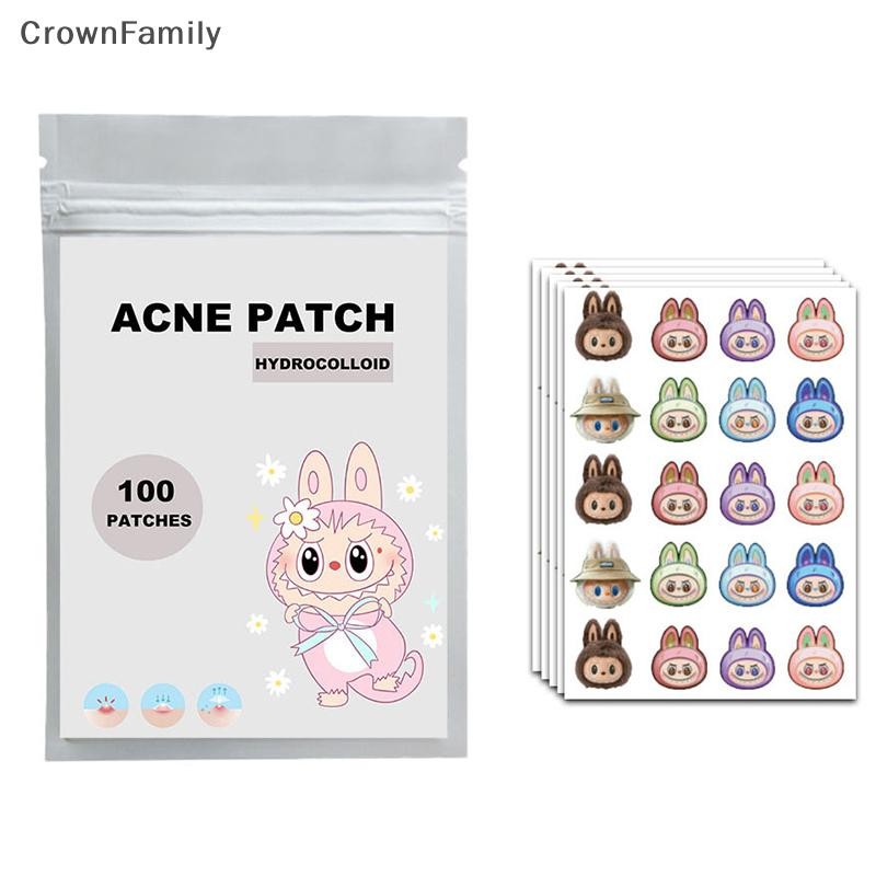 [CrownFamily] 100pcs Acne Patches Labubu Shaped Acne Treatment Sticker ...