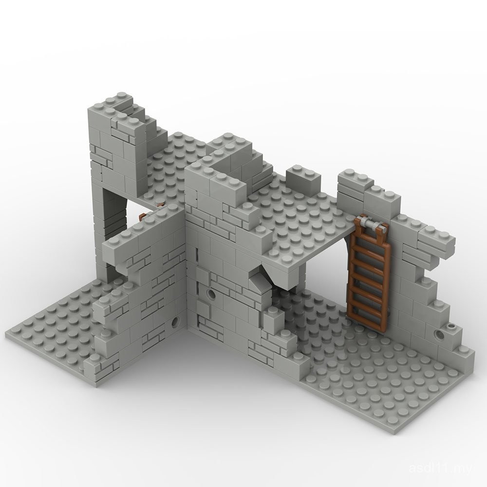 Building Block Toy Men's Wall Brick Military Base Fortress Bunker ...