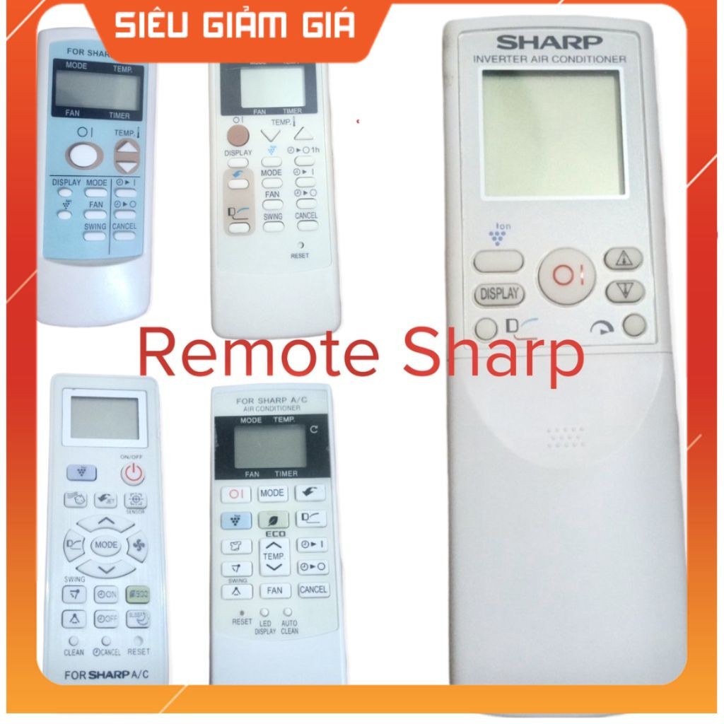 VTDL-Sharp air conditioner Remote of many types (free batterybag ...