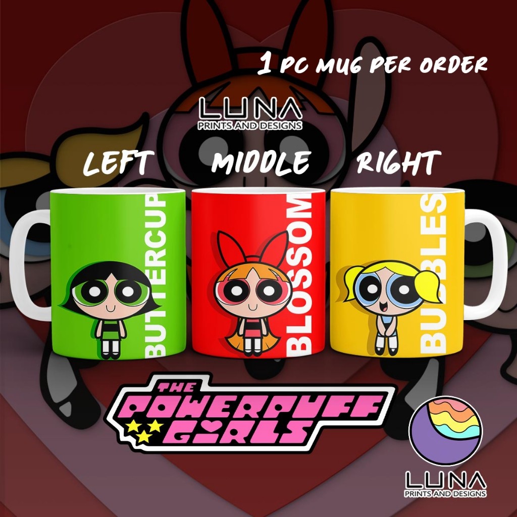 Powerpuff Girls Coffee Mug (Blossom, Bubbles, Buttercup, Mojo Jojo, Him ...