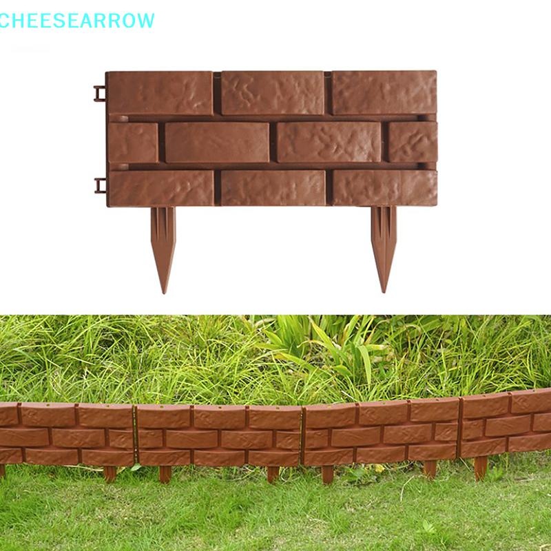 CheeseArrow Flower Bed Edging Plastic Garden Fence DIY Edging Stones ...