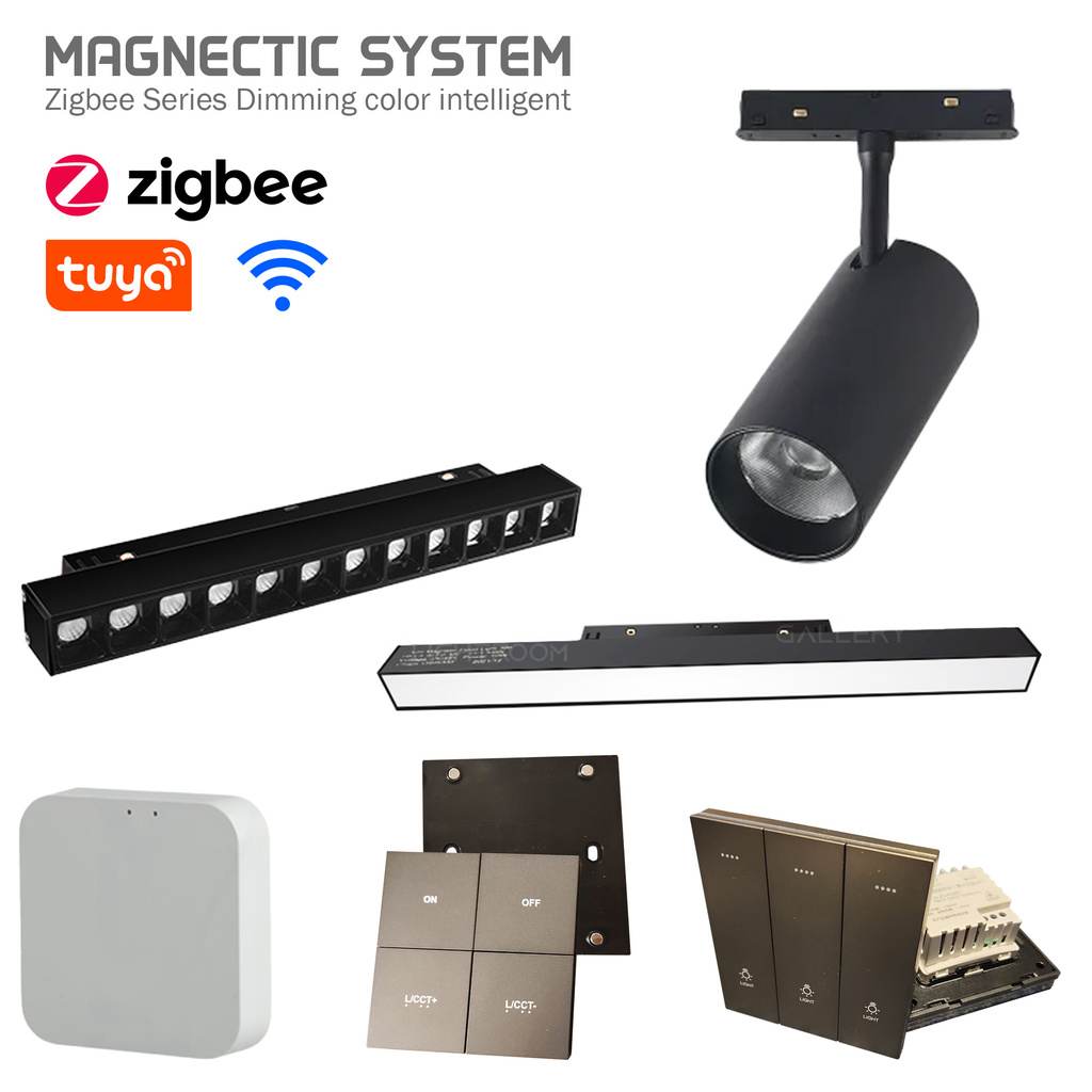ZIGBEE MAGNETIC TRACK LIGHT DIMMABLE 3 COLOUR | Shopee Malaysia