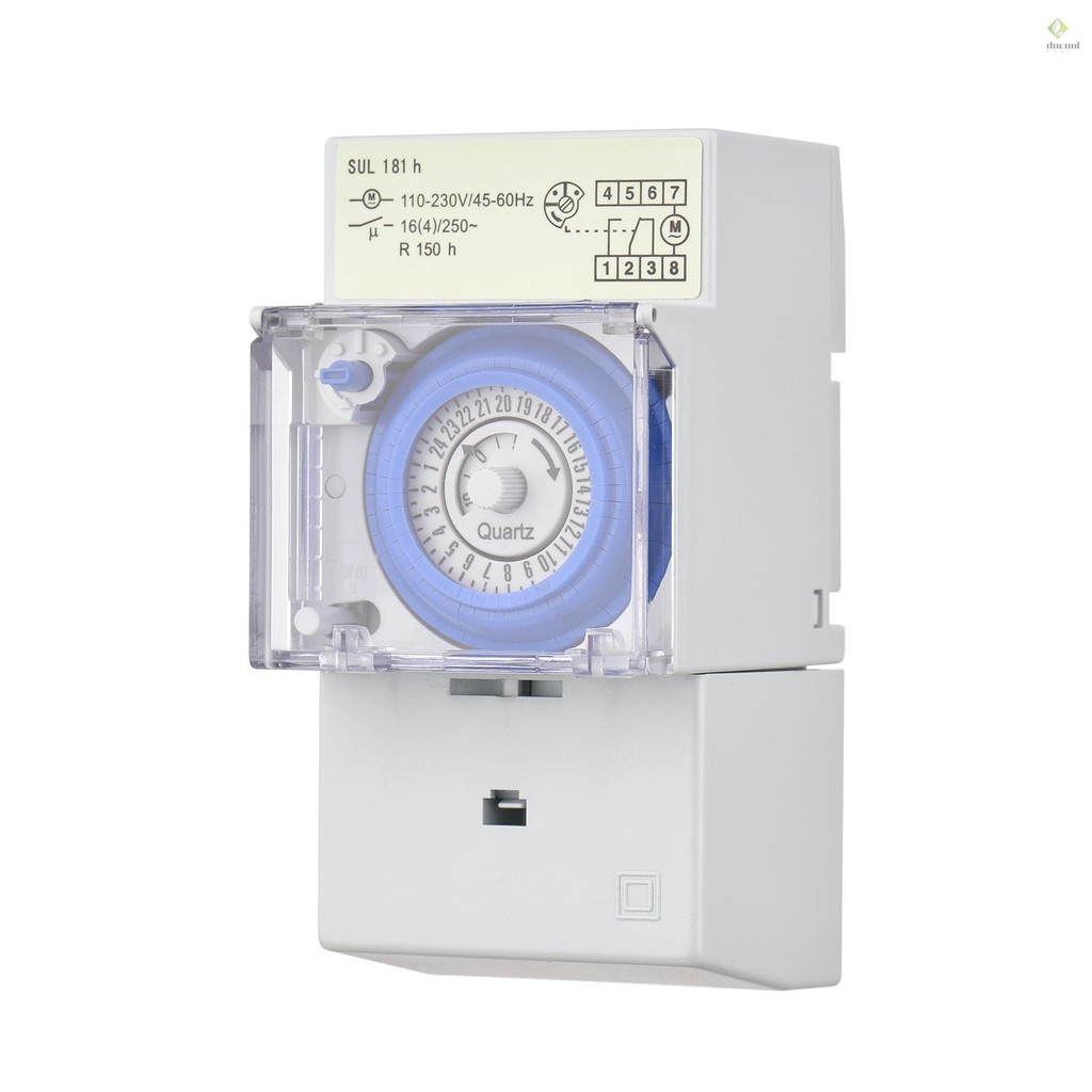Mechanical 24 Hours Timer Switch AC 110-230V 30 Minutes Interval 48 ...