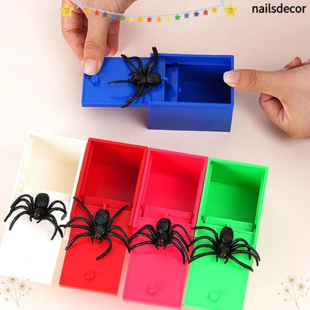 YUSENS Prank Prop, Plastic Mischief Spider Scare Box, Random Color ...