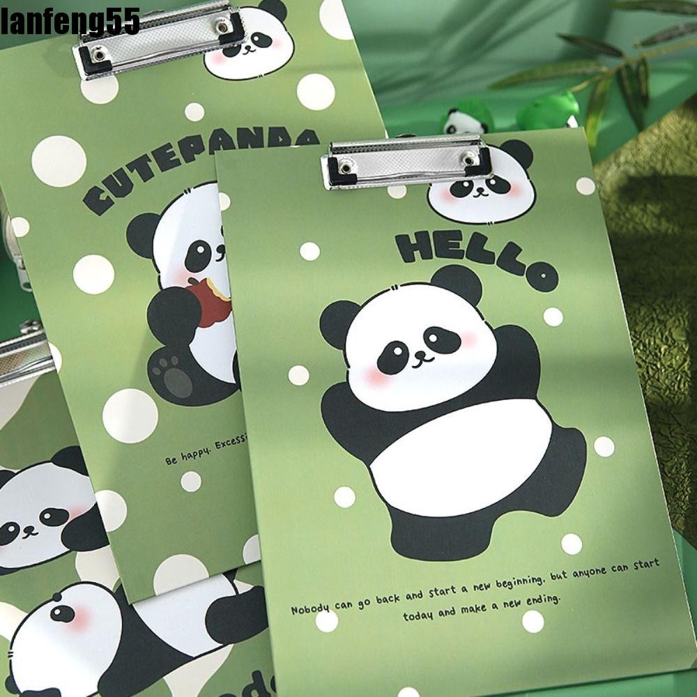 LANFENG A4 Board Clip Folder, Good-looking Document Panda File Folder ...