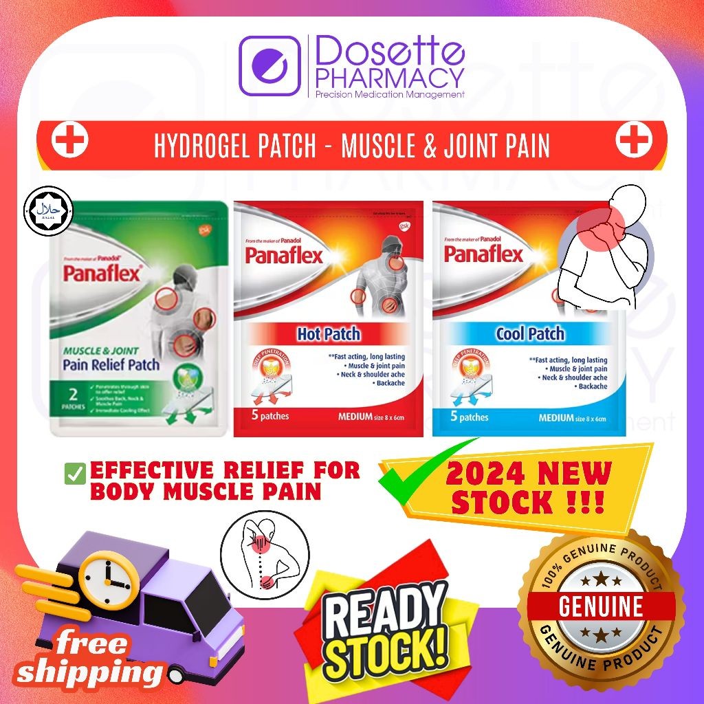 PANAFLEX PAIN REILEF HOT COLD PATCH 2's/5's 肌肉酸痛贴 止痛贴 2's SAKIT BAHU ...