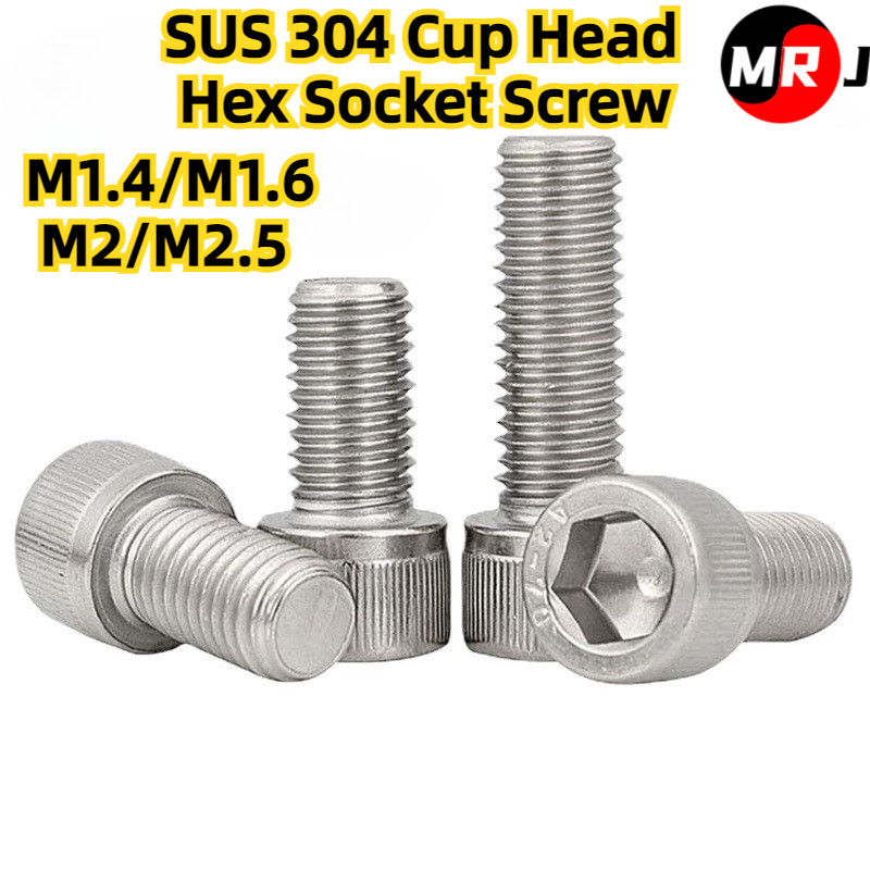 [MRJ] 304 Stainless Steel Cup Head Hexagon Socket Screw Cylindrical ...