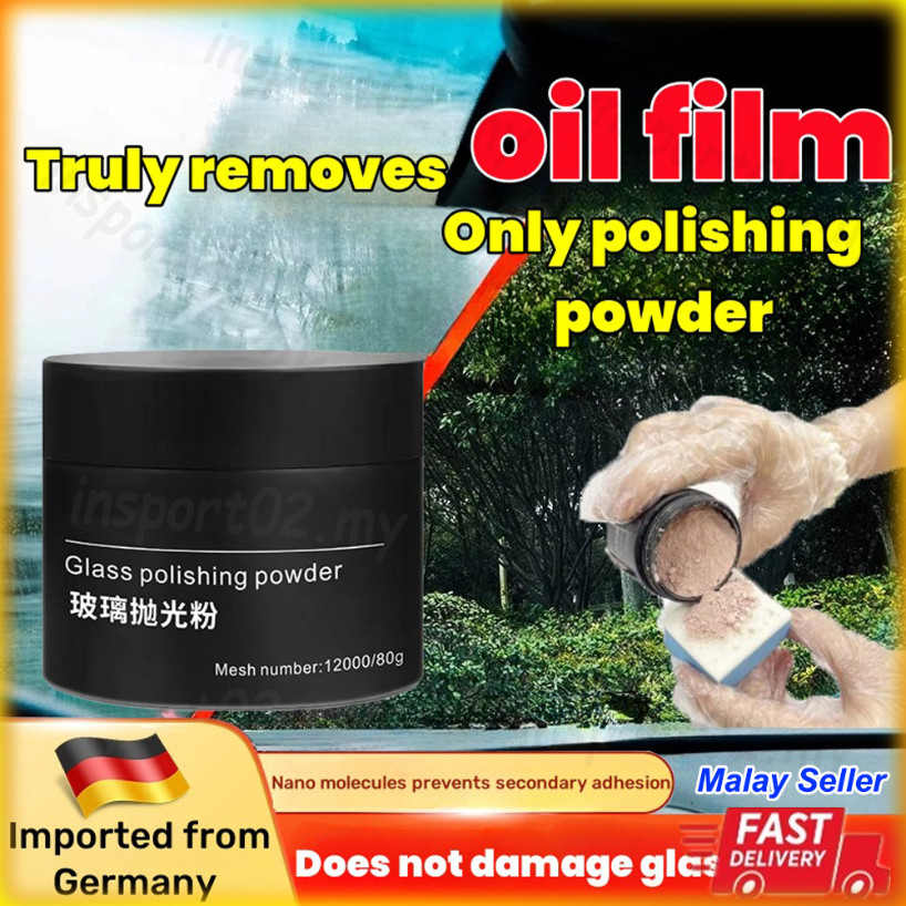80g Glass Polishing Powder Premium Watermark Oil Film Removal Serbuk ...
