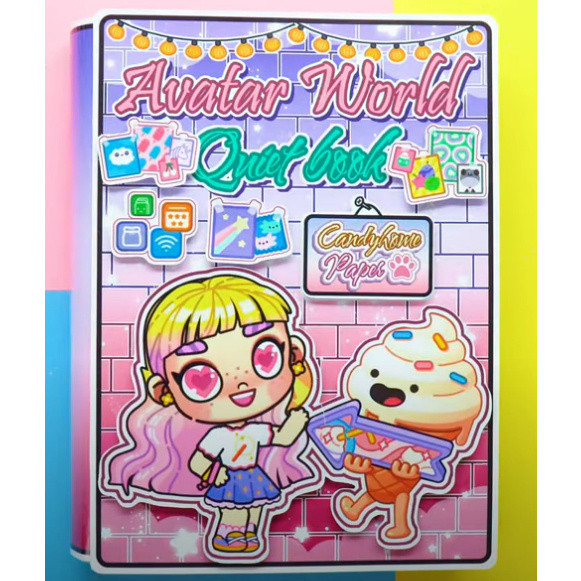 Toca Life World quiet book paper doll house Toca Boca Avatar world ...
