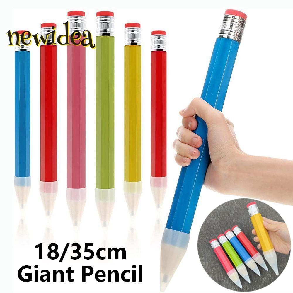 NEWIDEA Giant Pencil, Wooden Novelty Toy Big Pencil, Creative With ...