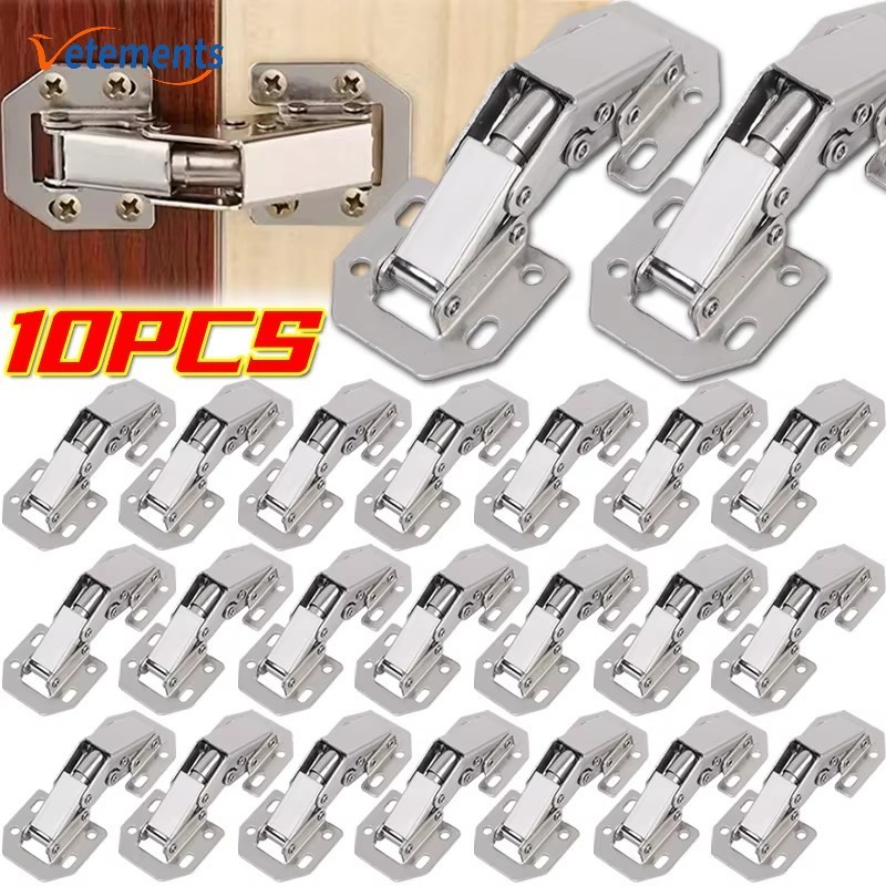 3 Inch No-Drilling Hole Cabinet Hinge - Spring Frog Hinge Cupboard Cold ...