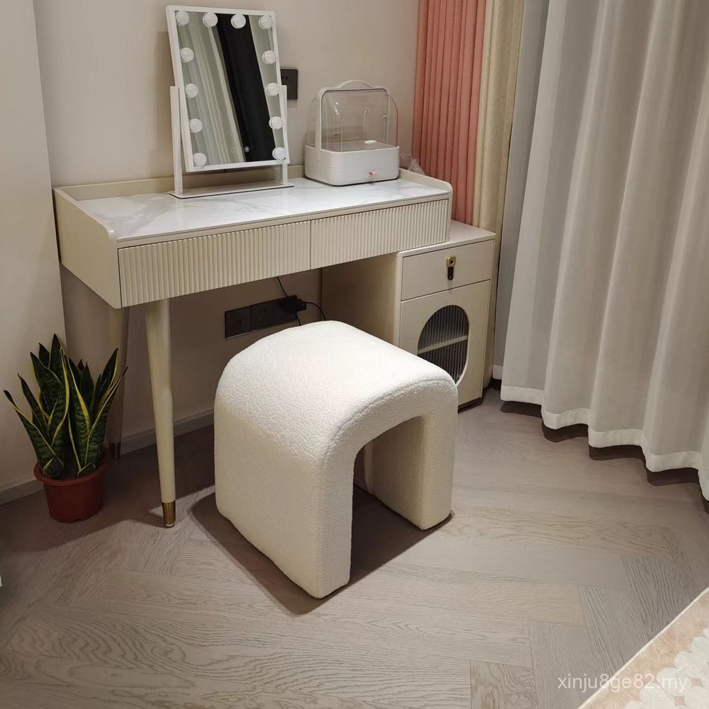 Nordic Dressing Stool Lamb Fleece Dressing Stool Design Feel Simple ...
