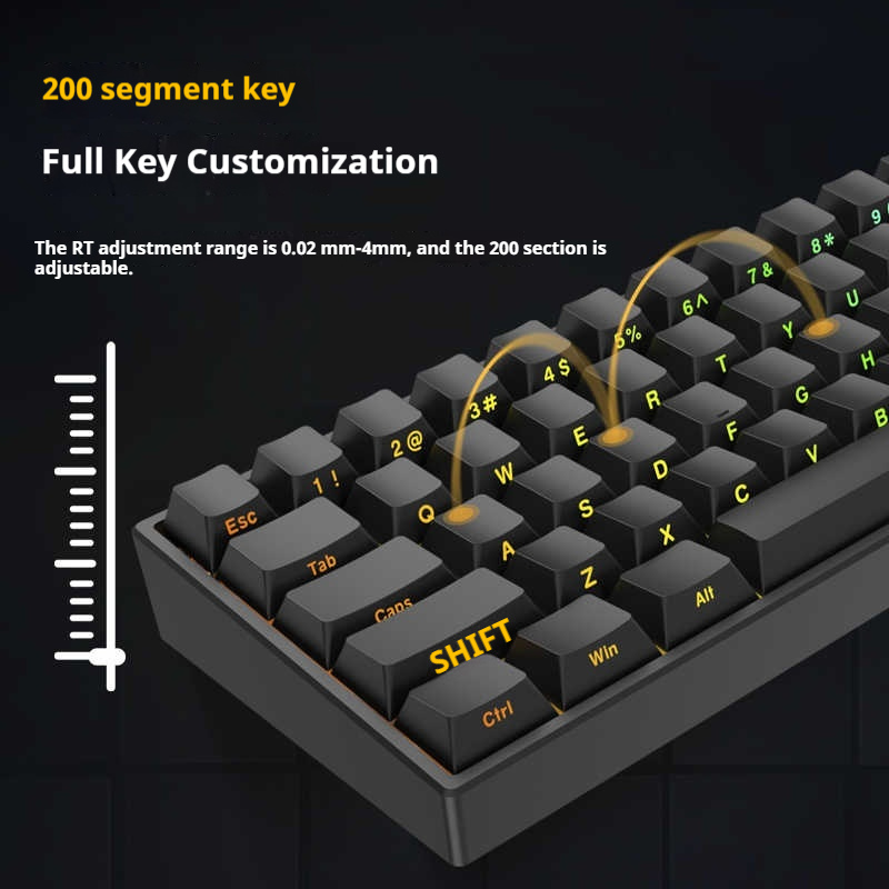 Irok ND63 PRO Magnetic axis mechanical keyboard 0 dead zone hot ...