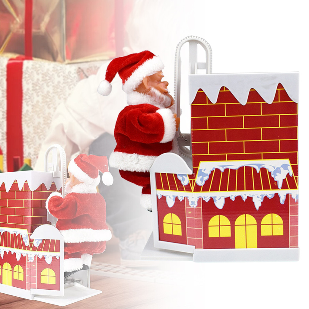 Classic Novel And Interesting Climb Wall Chimney Music Dancing Doll ...