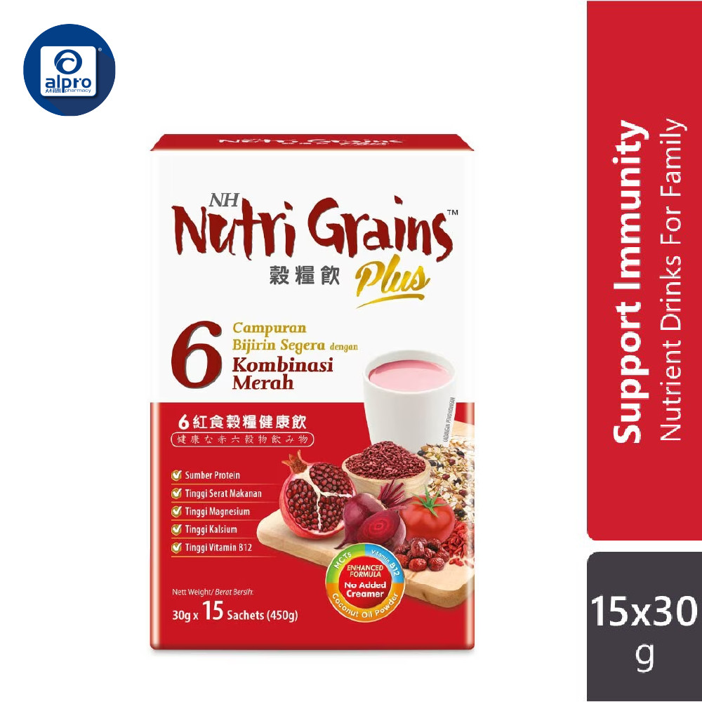 NH Nutri Grains Plus With 6 Red 15X30g | Immunity Nutrient Drink ...