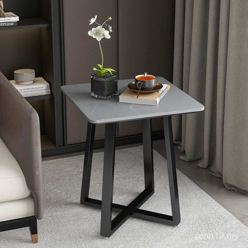 Meja kopi kecil pejabat mewah ringan, meja persegi ruang tamu, meja ...