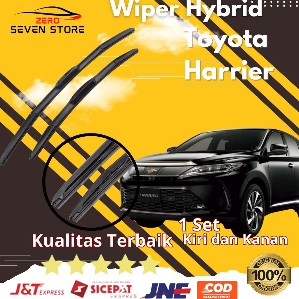 Toyota Harrier Car Hybrid Wipers Pair of 2 PCS Left and Right Without ...
