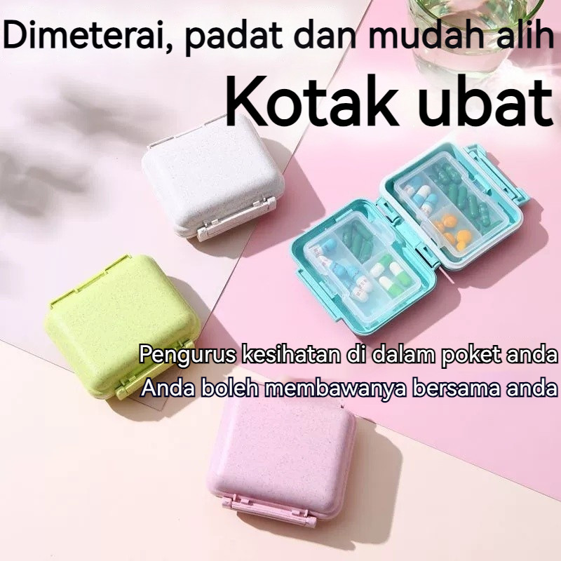 Kotak Pil Kotak Pil Mudah Alih Penyusun Pil Dispenser Ubat Dispenser ...