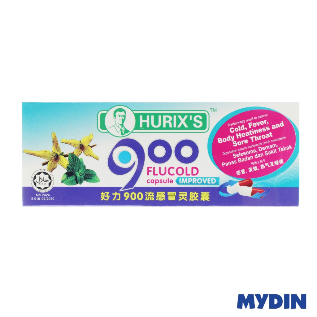 Hurix's 900 Flucold Capsule (6's) | Shopee Malaysia