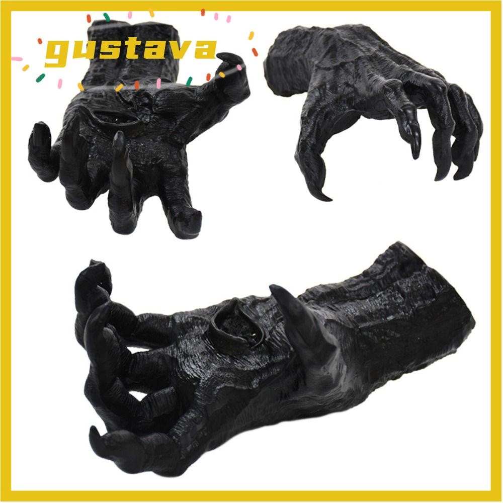 GUSTAVA Halloween Witch Hand Holder, Wall-Mounted Resin Sculpture Demon ...