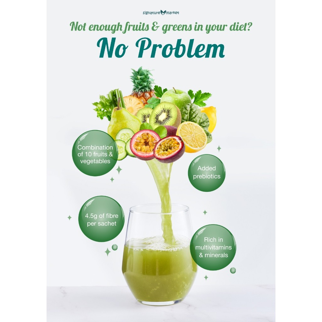 【buy 3 free 1】exp2027.06 营养代餐Signature Market Fruit Fibre DX-Plus (Bulk ...