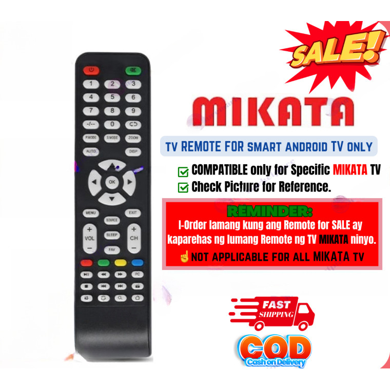 MIKATA Smart TV Remote Control MIKATA TV Remote Control for Smart TV Android MIKATA Remote ...