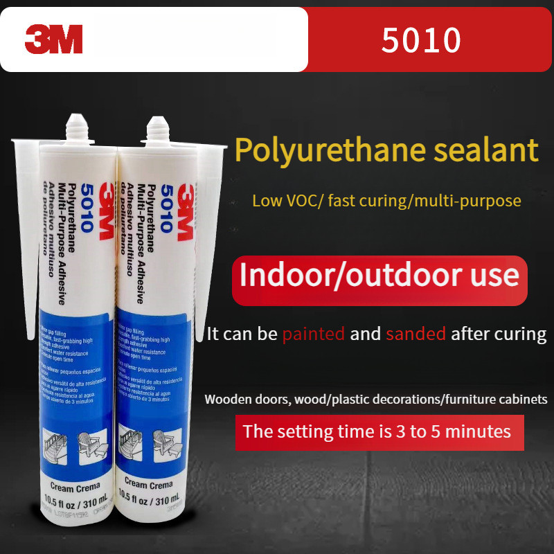 3M 5010 Polyurethane Sealant, Low-VOC Adhesive, Wood Laminate, Foam ...