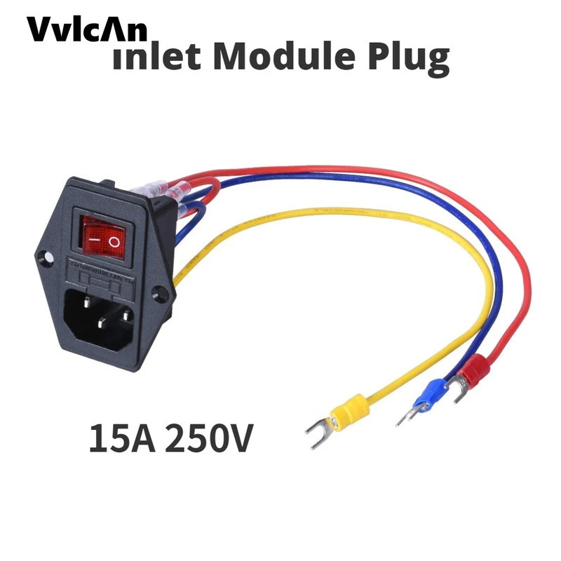 10A/15A 250V Remote Control Switch Power Socket Module-with 18 AWG ...
