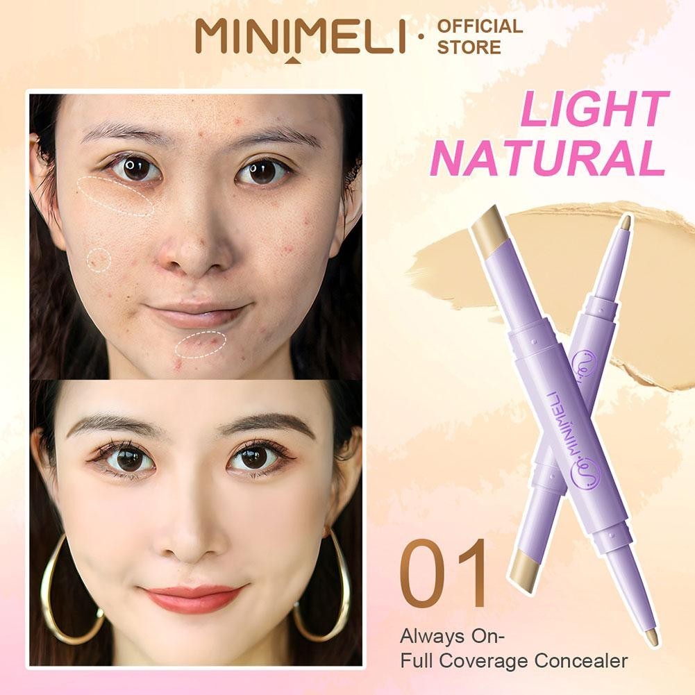 MINIMELI Coverge Concealer Pen 24h Lasting Waterproof Solid Concealer ...