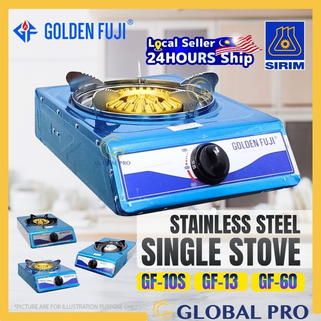 SIRIM Golden Fuji Single Auto Ignition Gas Stove Dapur Gas Satu Low ...