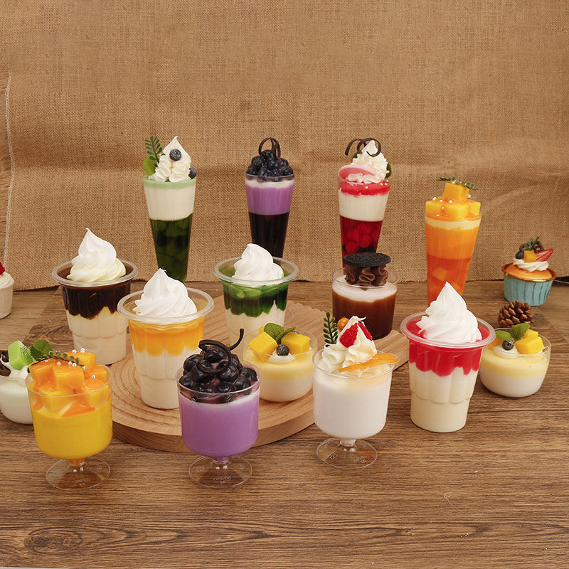 Simulation Goblet Ice Cream Cream Fake Pudding Cake Ice Cream Sundae ...