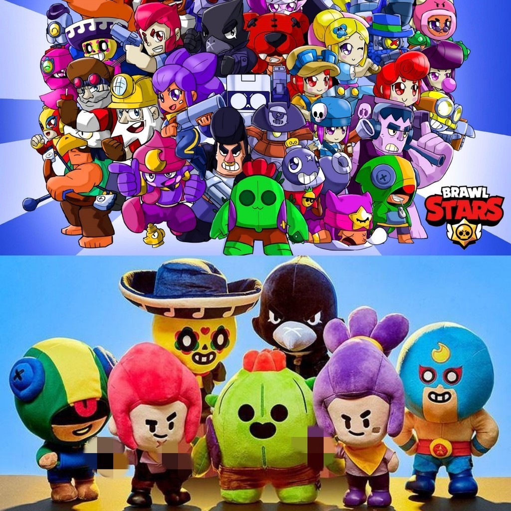 In Stock Brawl Stars Plush Spike Shelly Clot Leon Poco Toy Stuff Pillow ...