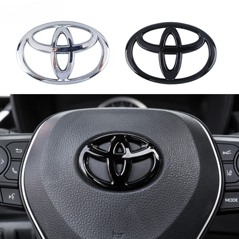 Sieece TOYOTA Car Steering Wheel Emblem Badge Sticker For Toyota Avanza ...