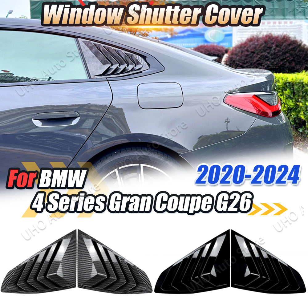 Car Rear Window Side Vent Shutter Louver Cover Trim Sticker Body Kit ...