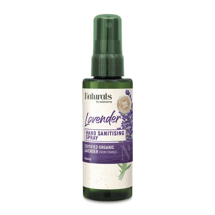 Naturals By Watsons Hand Sanitising Spray - Lavender (60ml) | Shopee ...