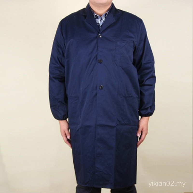 Gaun biru, pakaian kerja pakaian keselamatan, logo yang boleh dicetak ...