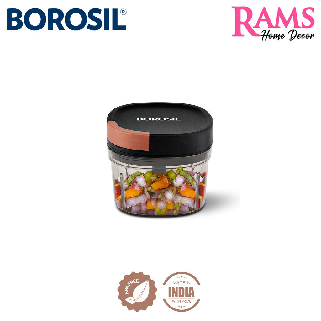 Borosil EasyPull Manual Chopper with Pull String / Food Chopper - 600ML ...