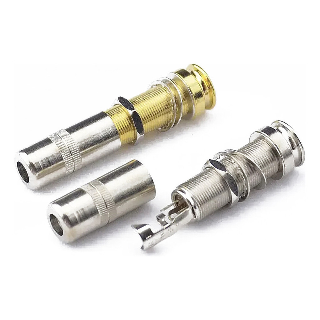 New - 1 Piece GuitarFamily Long Threaded Stereo Output Jack For ...