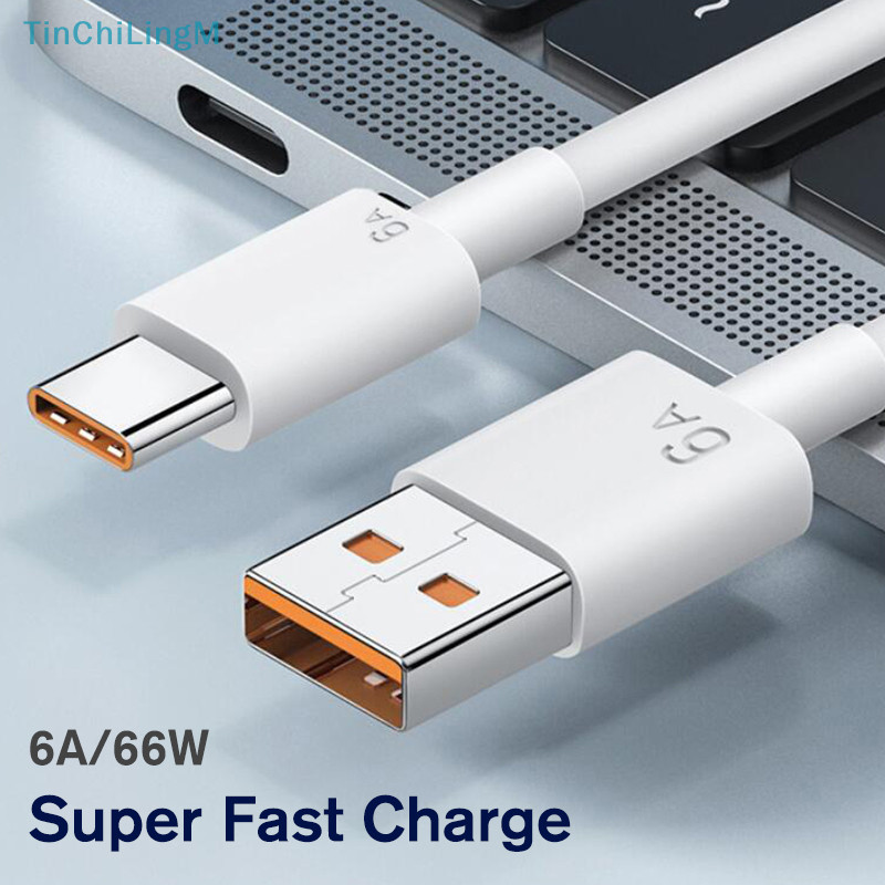 [TinChiLingM] 2 meter 6A 66W USB Type-c Super Fast Charge Cable for xiaomi Samsung Huawei [NEW ...